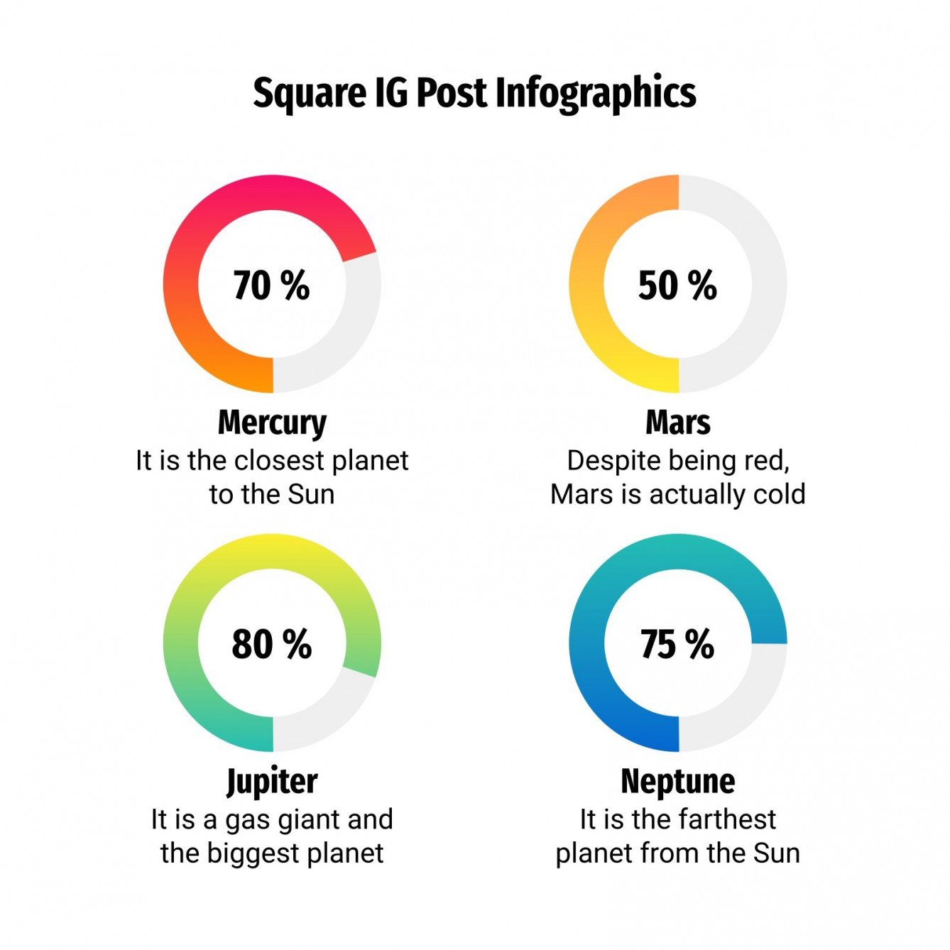 Square IG Post Infographics | Google Slides & PowerPoint