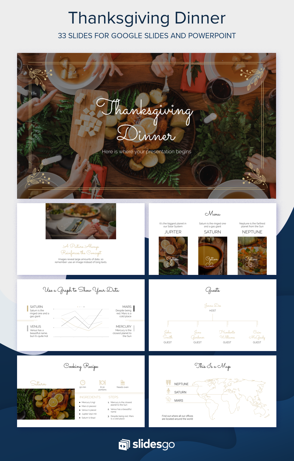 Thanksgiving Dinner Google Slides and PowerPoint Template