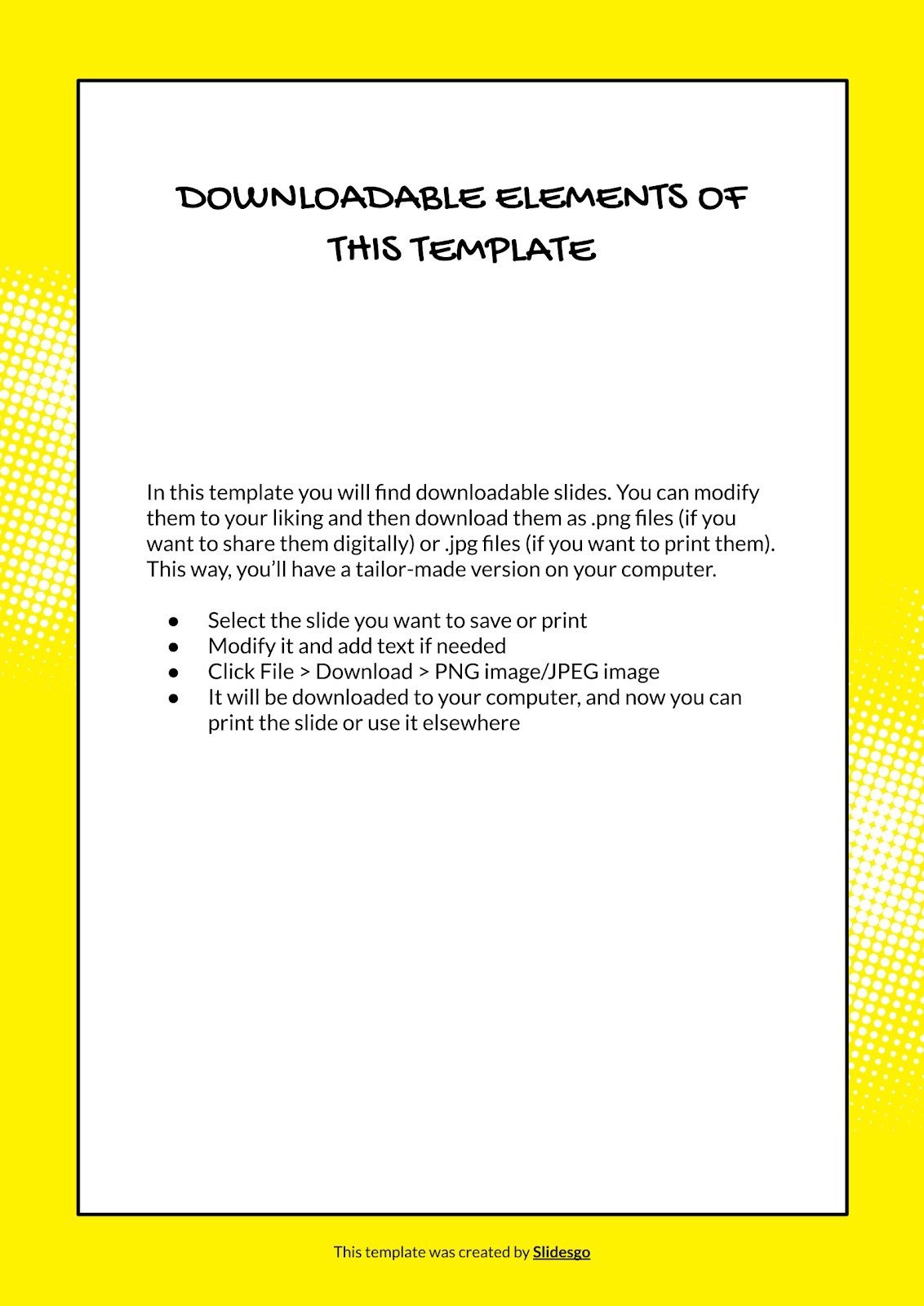 Comic Illustrator CV | Google Slides & PowerPoint Template