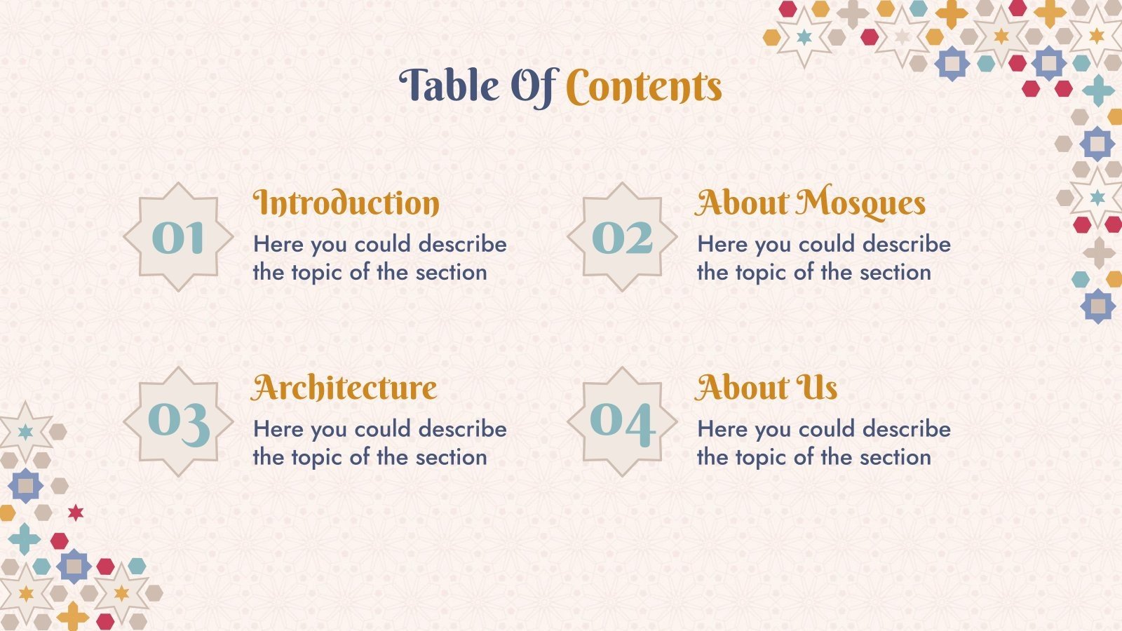 The Architecture of Mosques Presentation