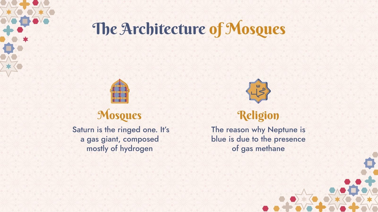 The Architecture of Mosques Presentation