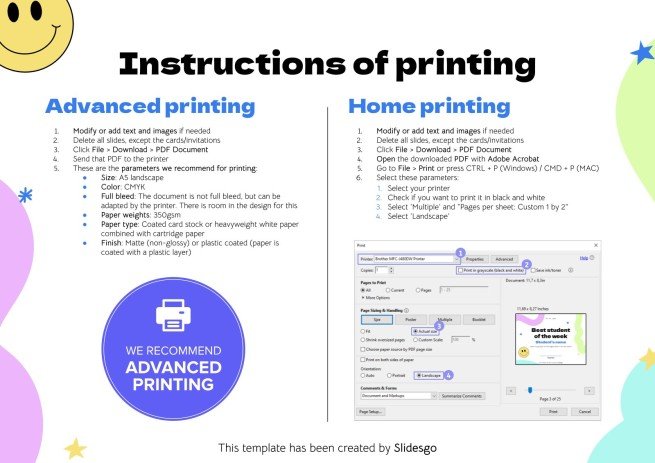 Best Student of the Class Diploma Presentation