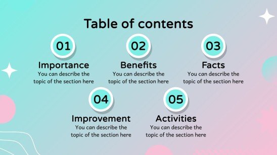 Improve your Physical Activity Presentation