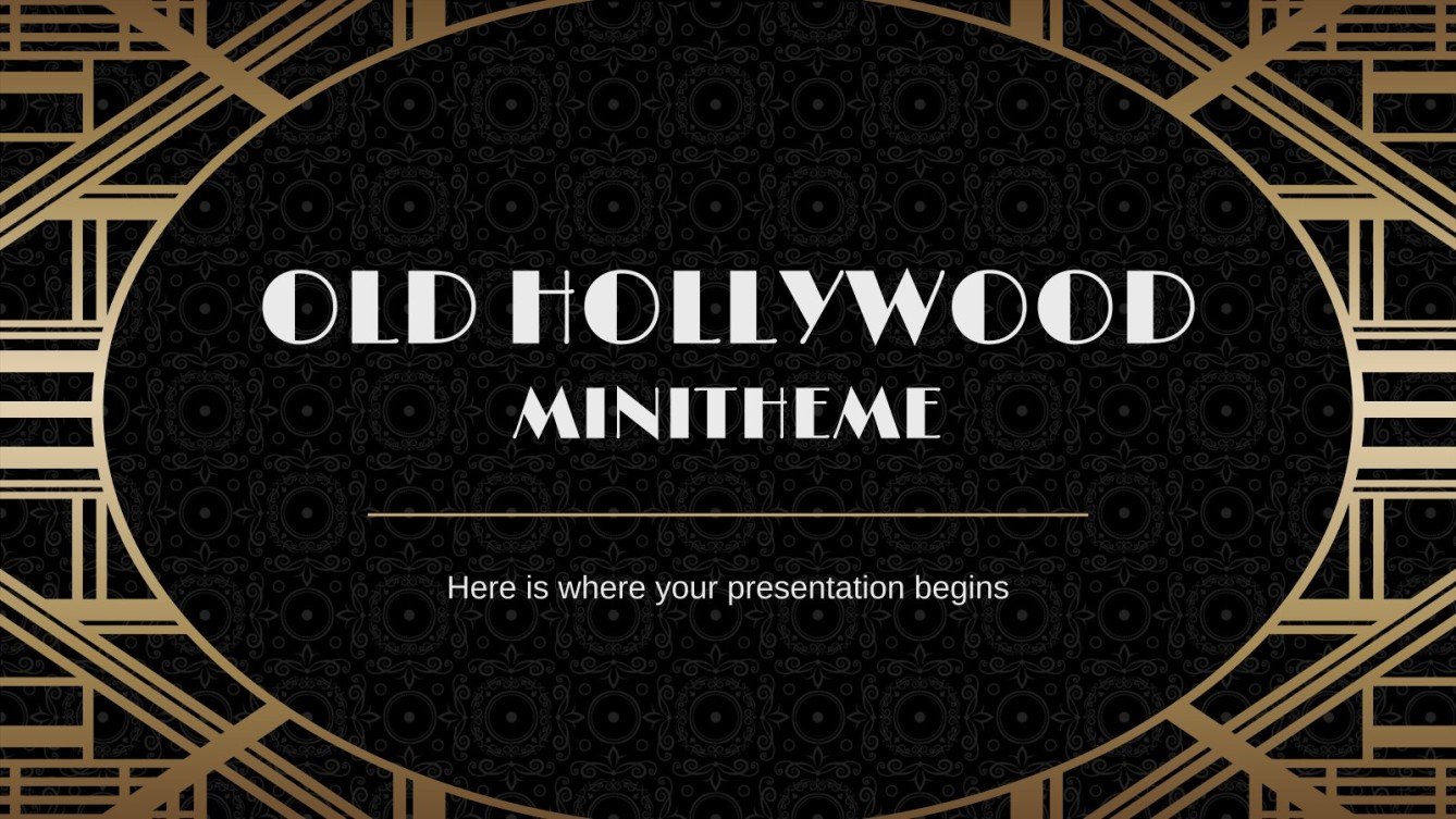 Free templates about Hollywood for Google Slides & PowerPoint
