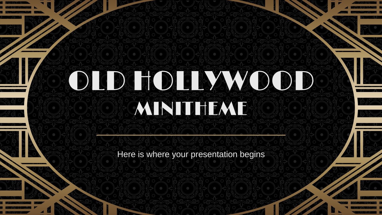 Free templates about Hollywood for Google Slides & PowerPoint