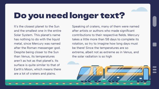 Train Theme Digital Notebook Presentation