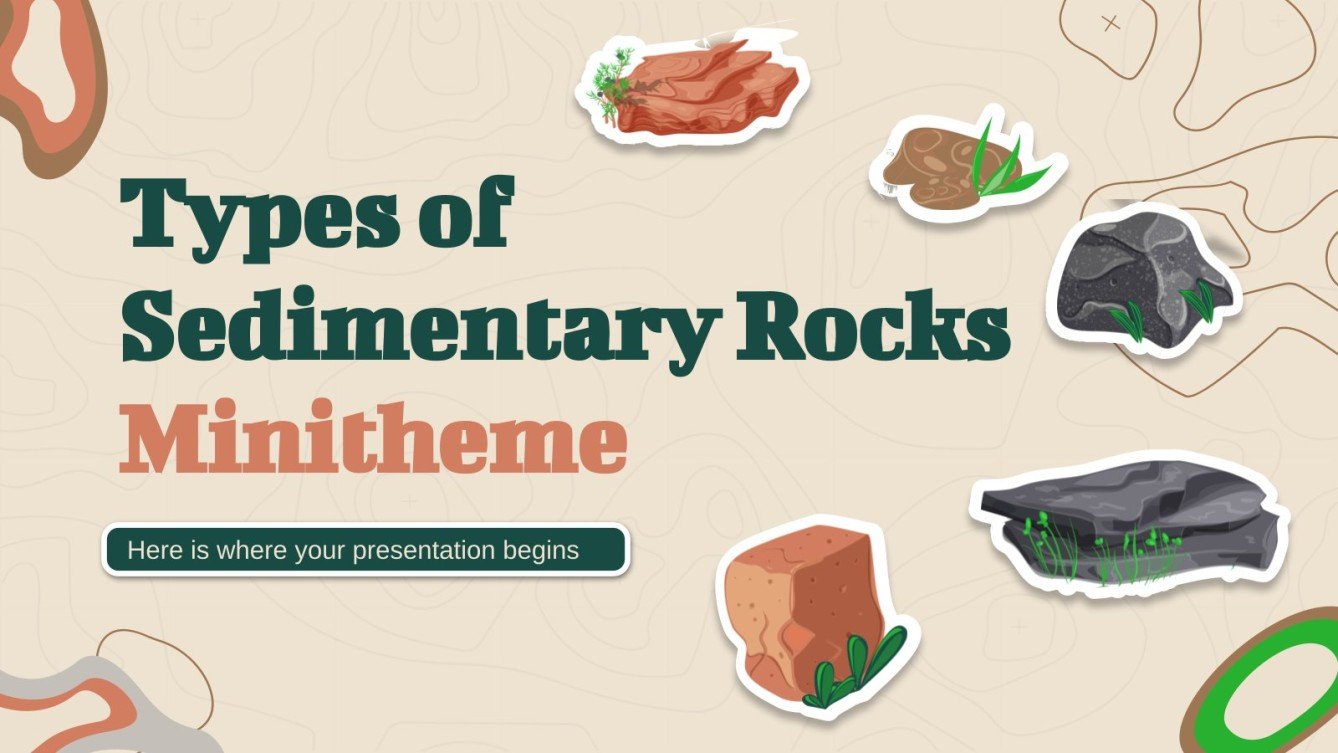 Free templates for Google Slides and PPT about rocks