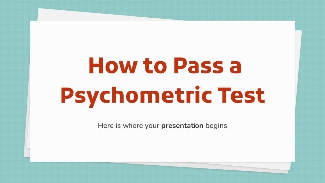 How To Pass A Psychometric Test Presentation