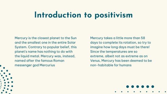 Philosophy Subject for High School: Positivism Principles