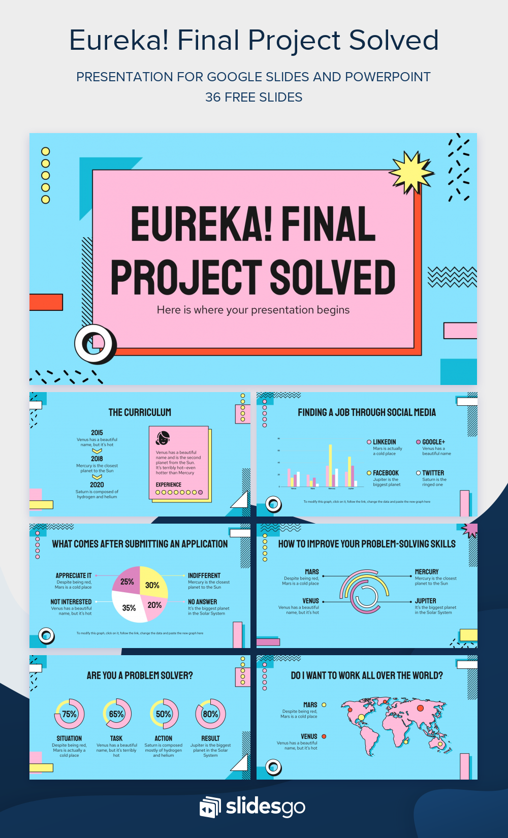 Eureka! Final Project Solved | Google Slides & PPT template