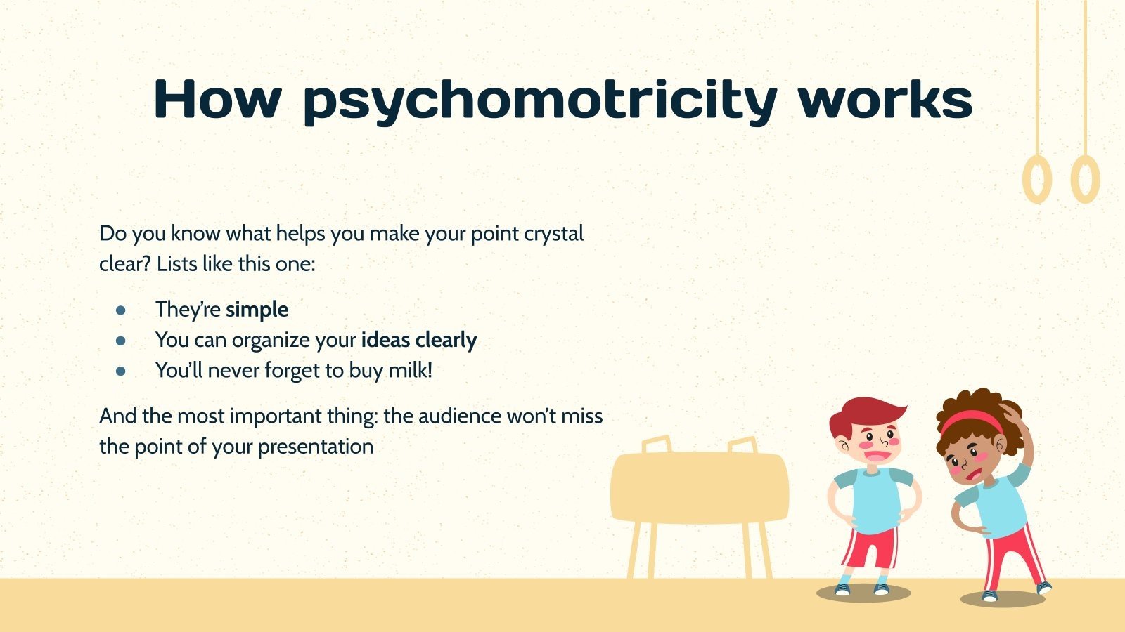 Psychomotor Skill Class for Pre-K Presentation