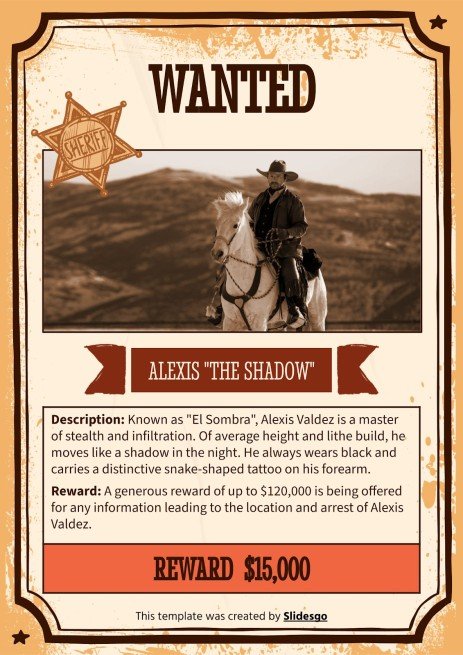Wanted Poster Presentation