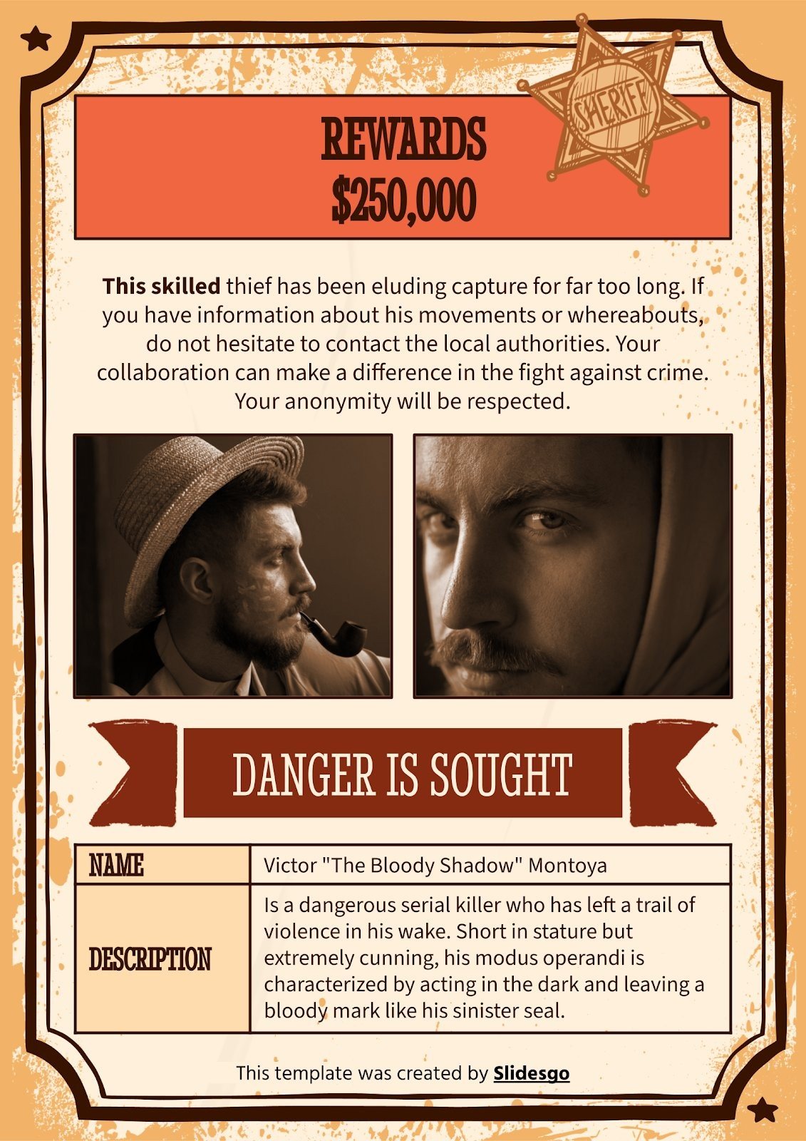 Wanted Poster Presentation
