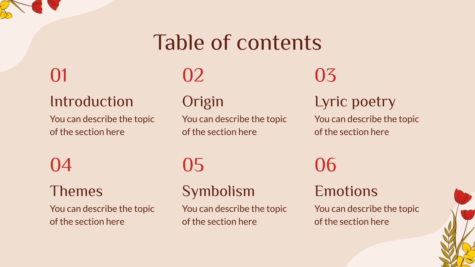 Lyric Genre Presentation