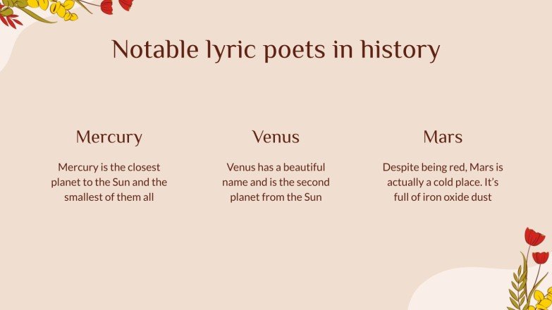 Lyric Genre Presentation