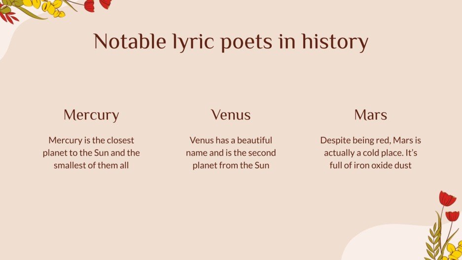 Lyric Genre Presentation