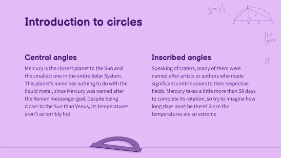 Geometry Lesson for Middle School: Circle Presentation