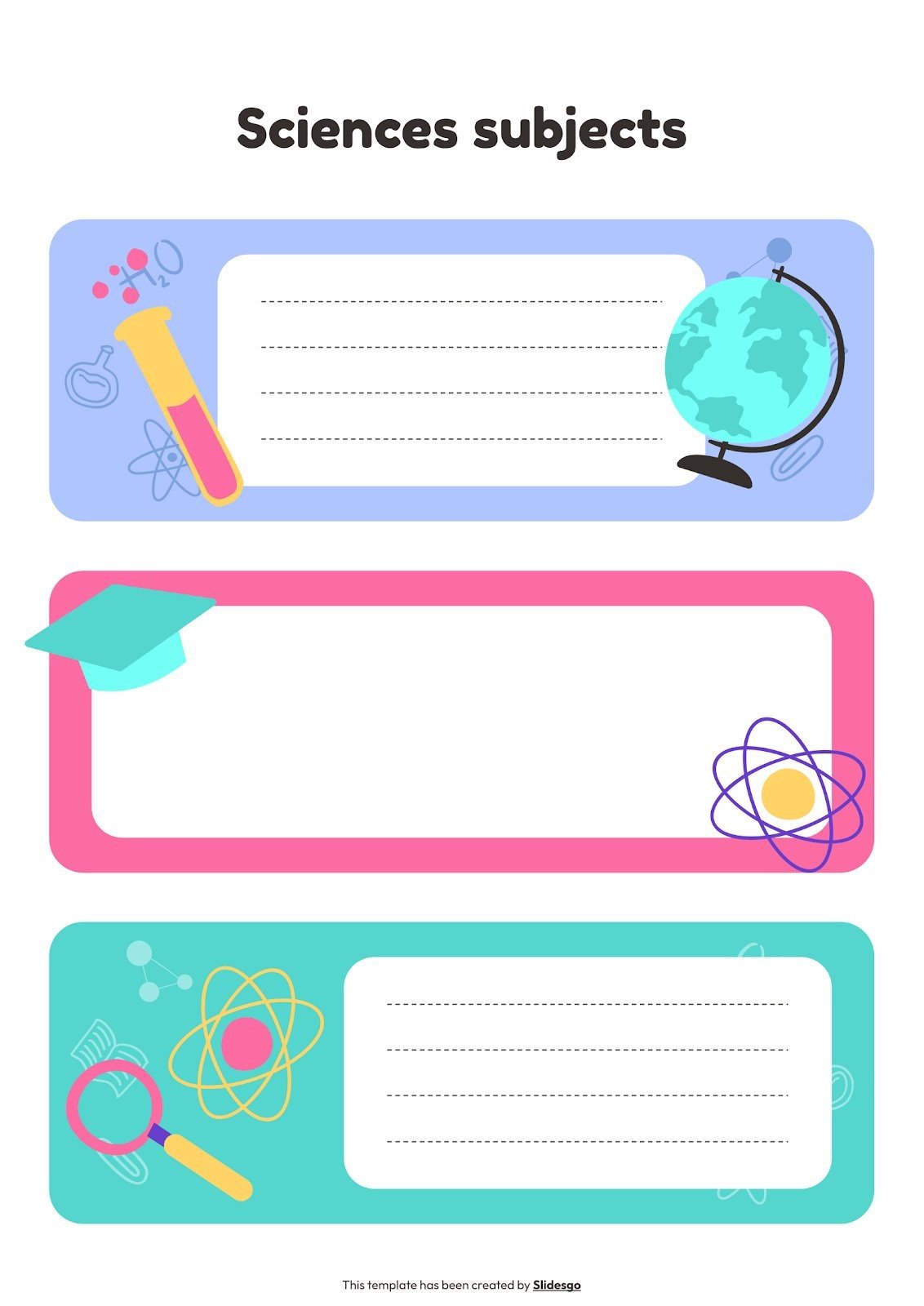 School Labels for Elementary School Subjects Presentation