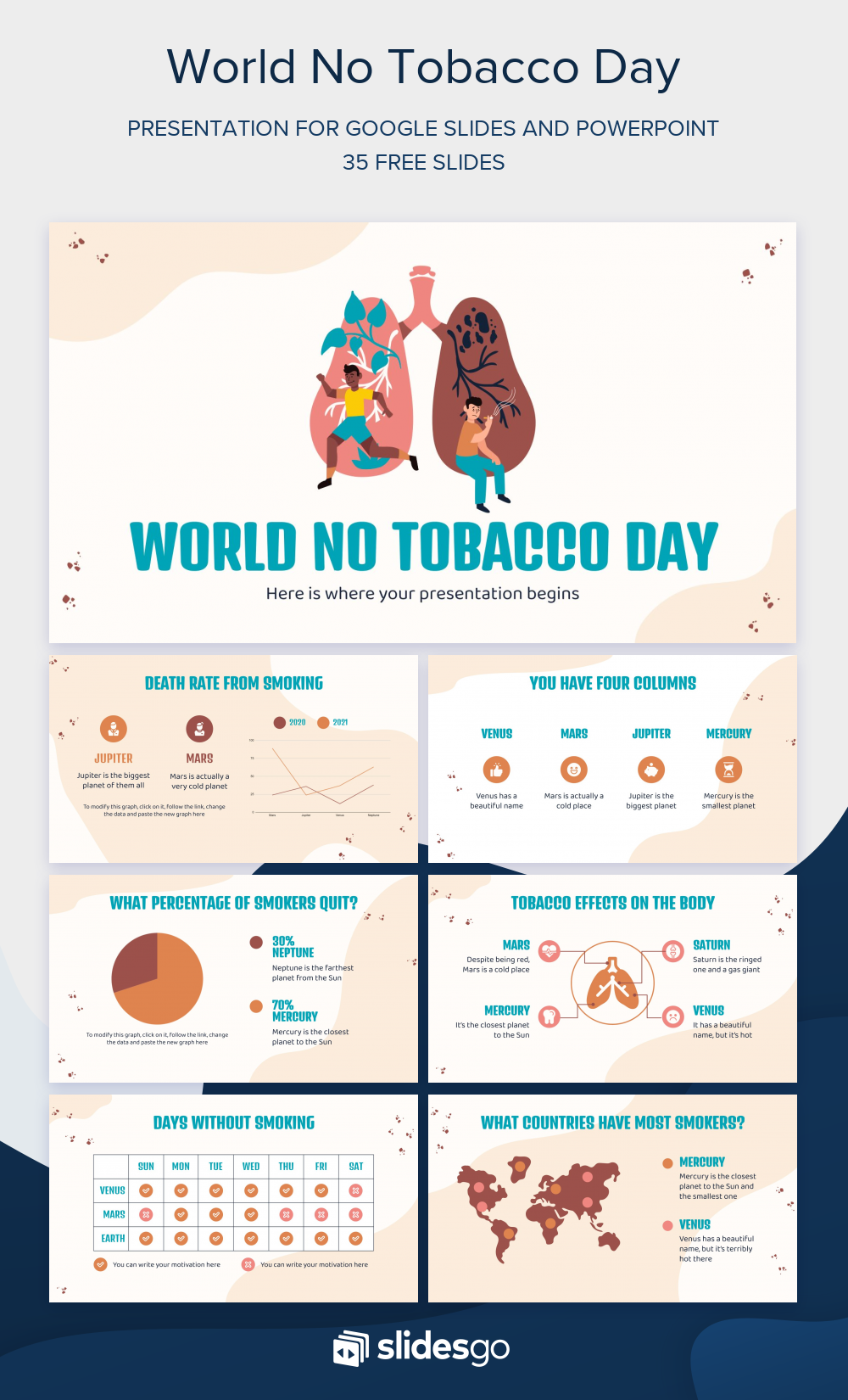 World No Tobacco Day | Google Slides & PowerPoint Template
