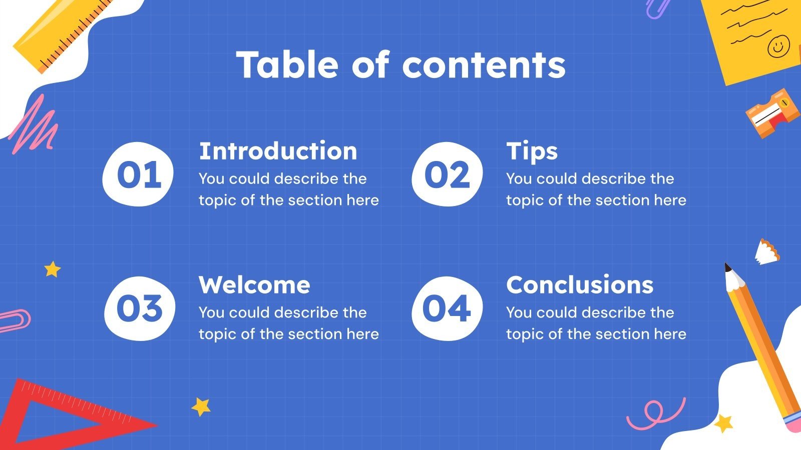 First day of class: Welcome, Students! Presentation