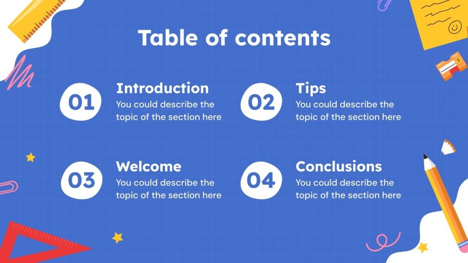 First day of class: Welcome, Students! Presentation