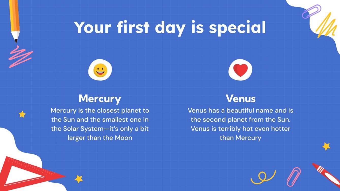 First day of class: Welcome, Students! Presentation