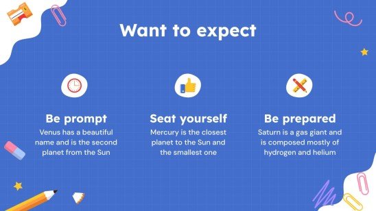 First day of class: Welcome, Students! Presentation