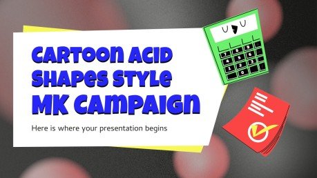Cartoon Acid Shapes Style MK Campaign Presentation
