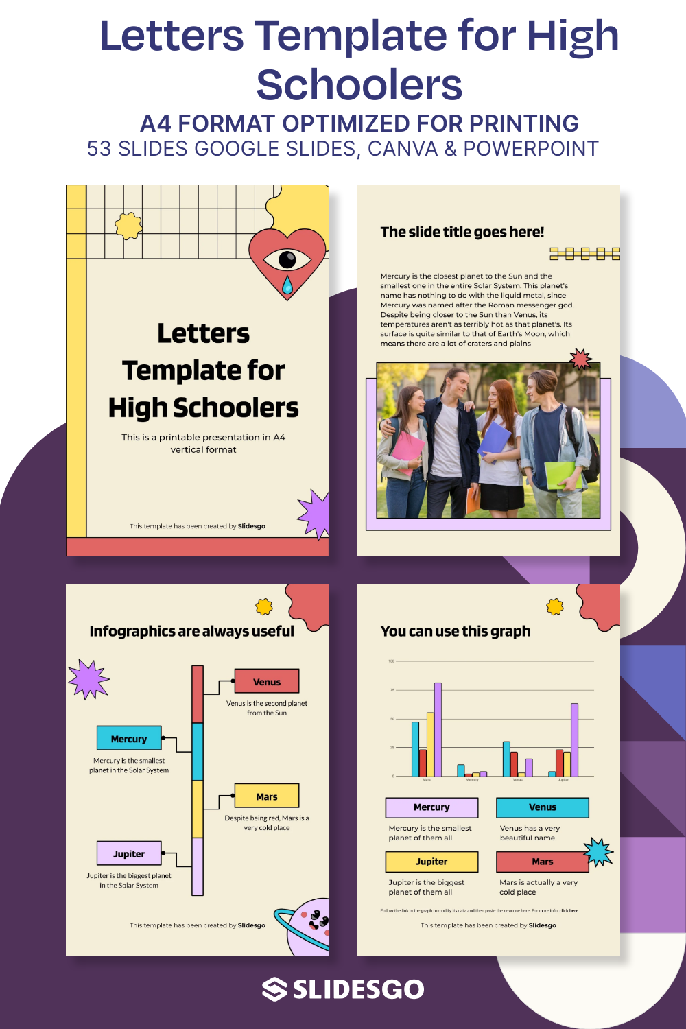 Letters Template for High Schoolers Presentation