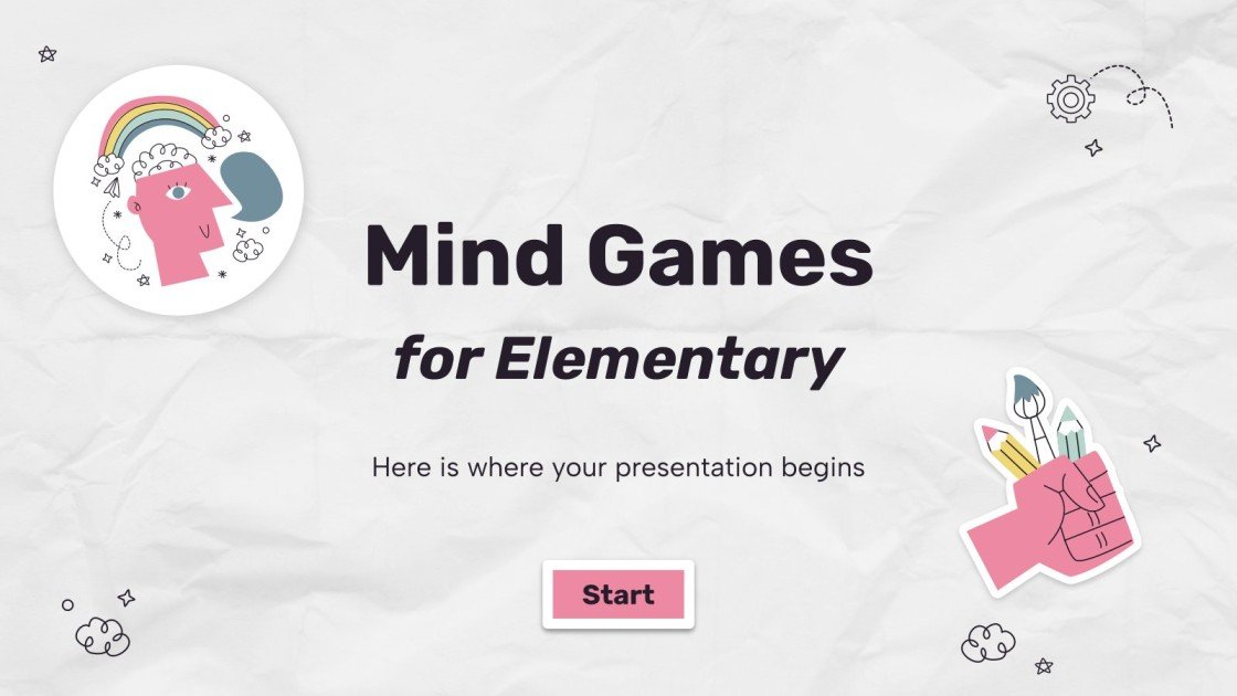 Presentación Juegos mentales para primaria