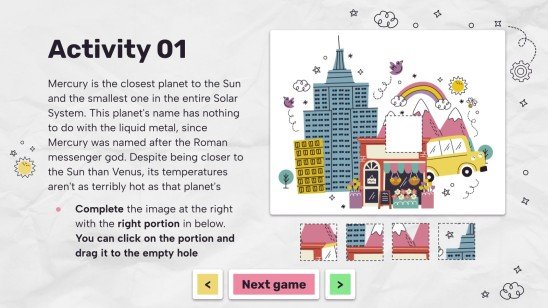 Mind Games for Elementary Presentation