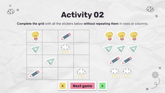 Mind Games for Elementary Presentation