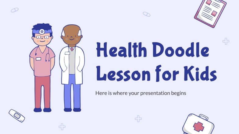 Health Doodle Lesson for Kids Presentation