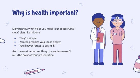 Health Doodle Lesson for Kids Presentation