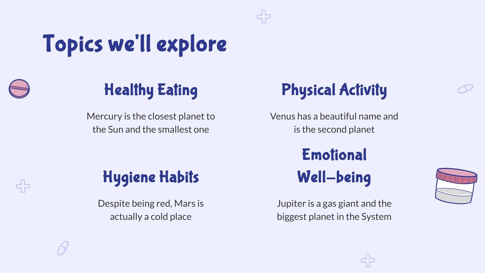 Health Doodle Lesson for Kids Presentation