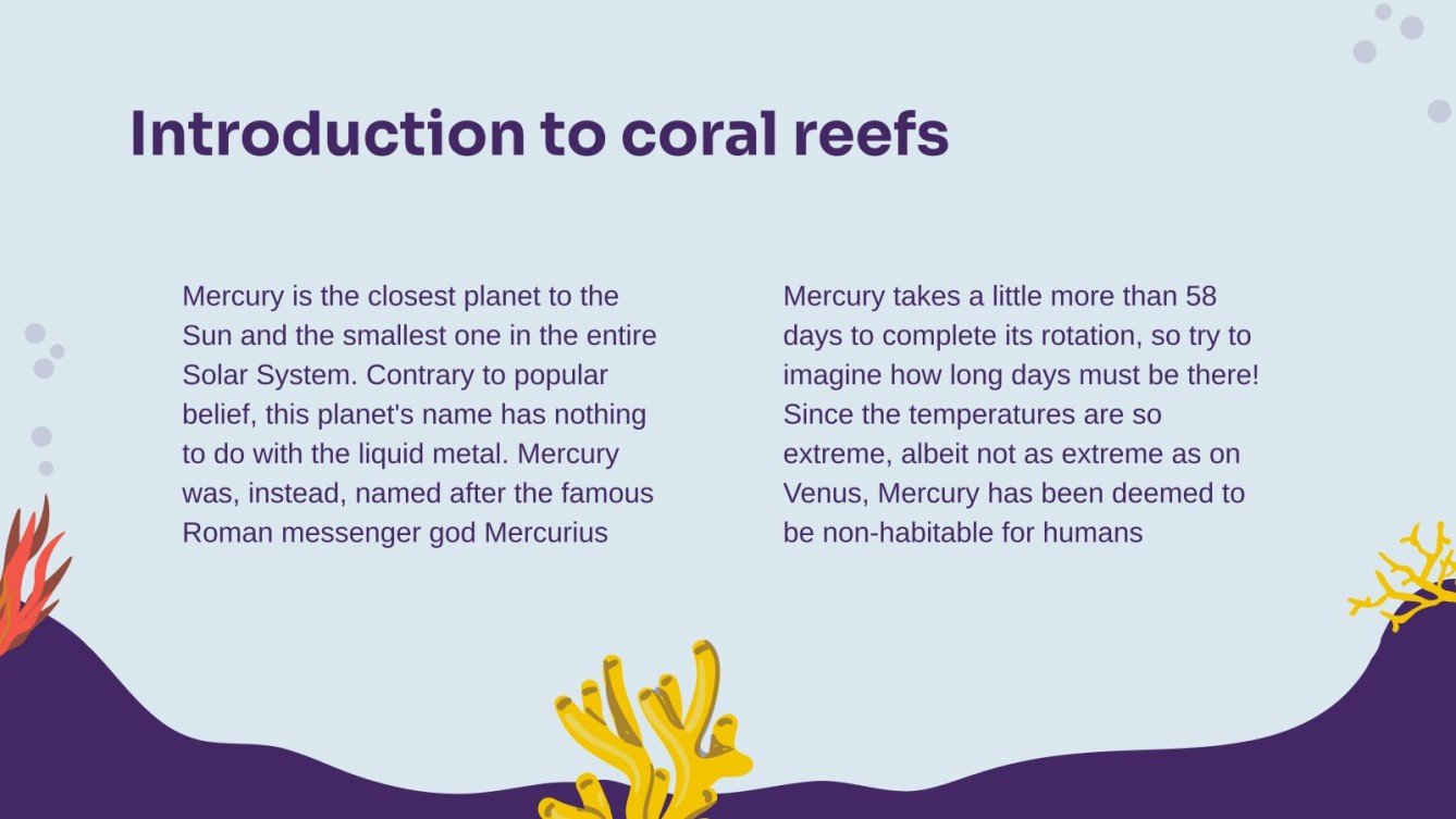 Coral Reefs Lesson for Middle School Presentation