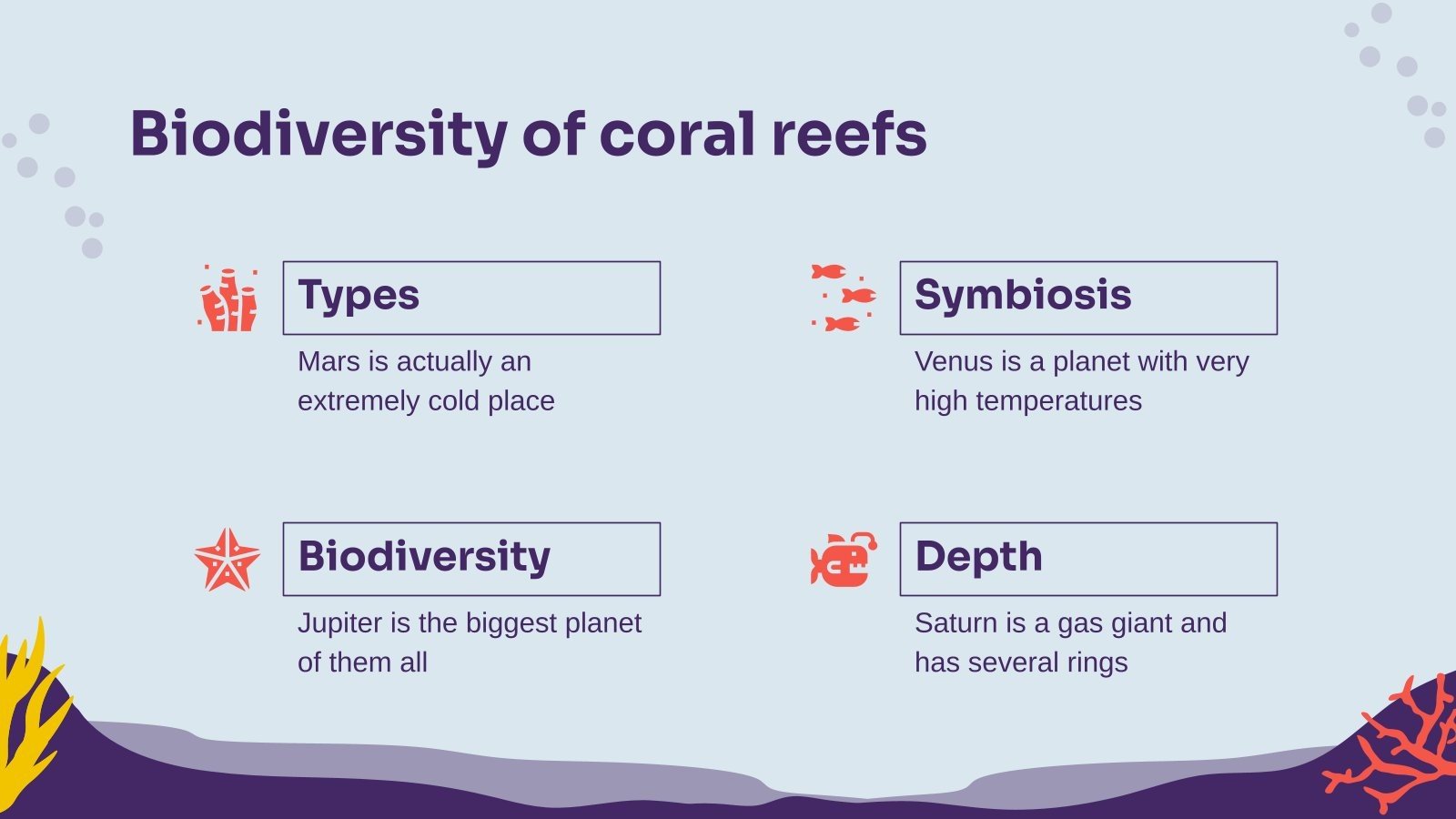 Coral Reefs Lesson for Middle School Presentation