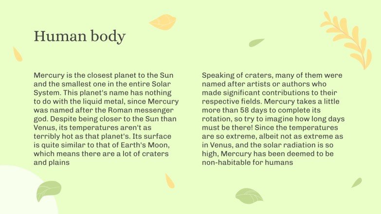 Science Subject for Middle School: Body Organs Presentation