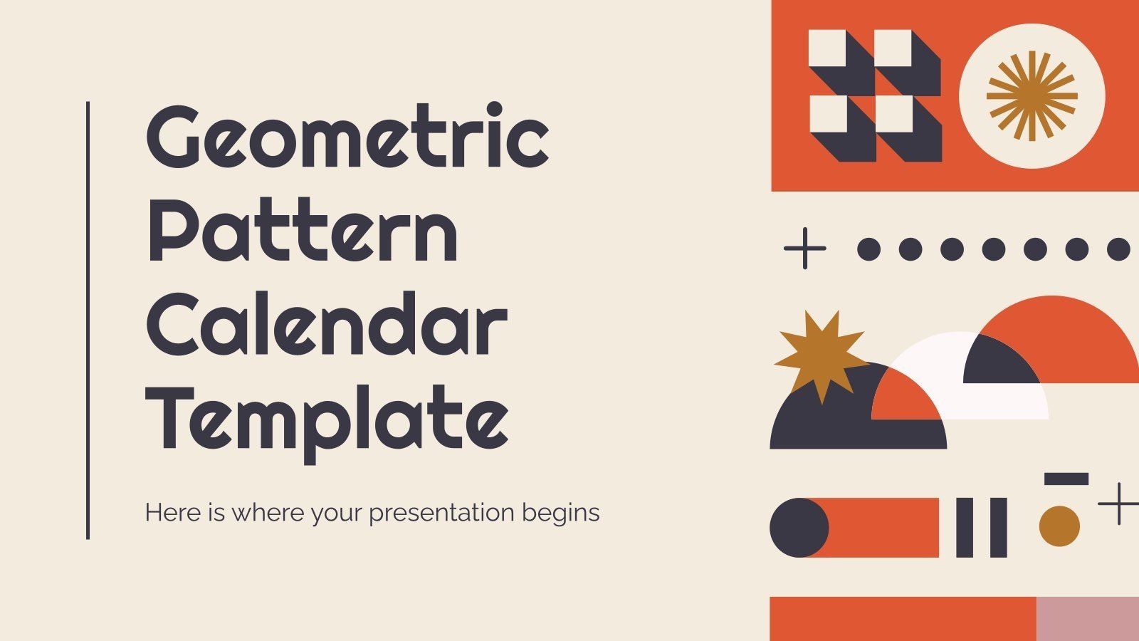 Plantillas de calendario para Google Slides y PowerPoint