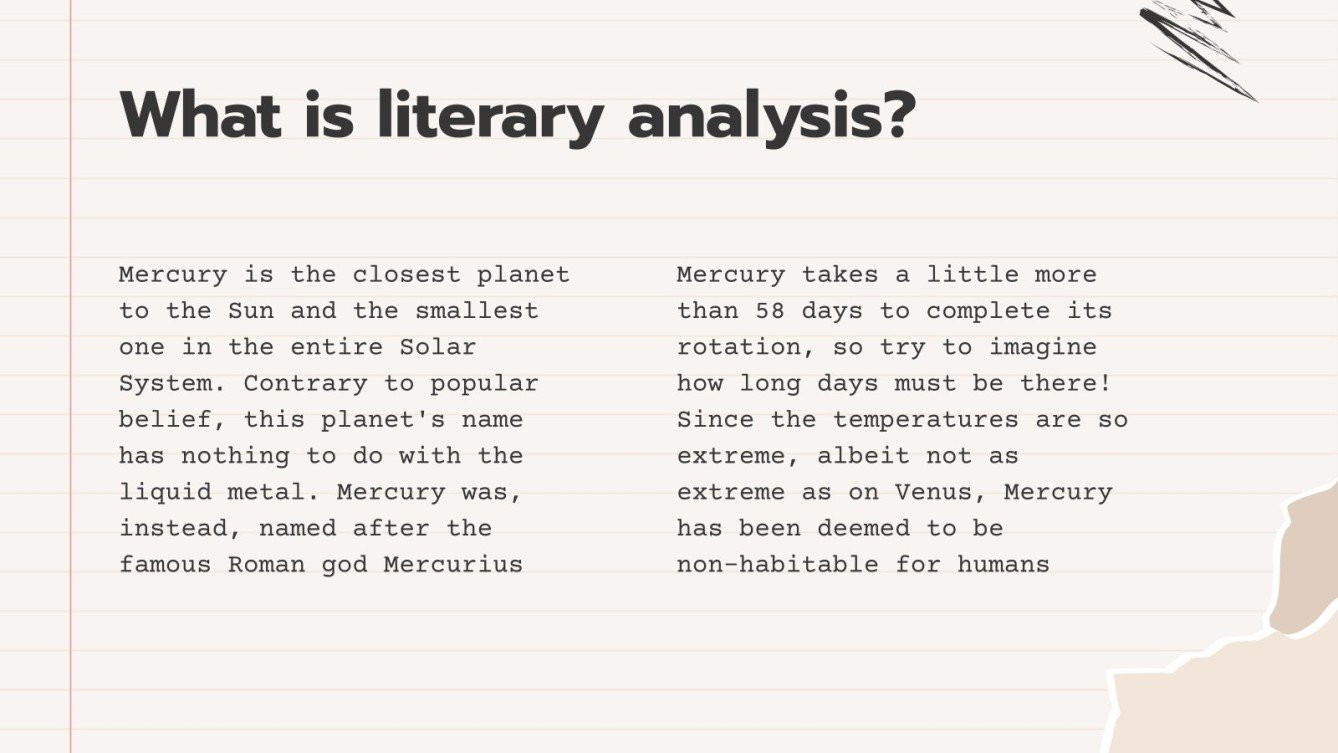Literary Analysis - Language Arts - 9th Grade