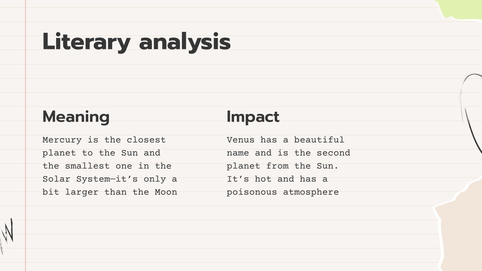 Literary Analysis - Language Arts - 9th Grade