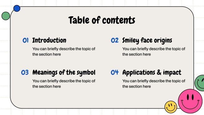 Smiley Face Theme for Education Presentation