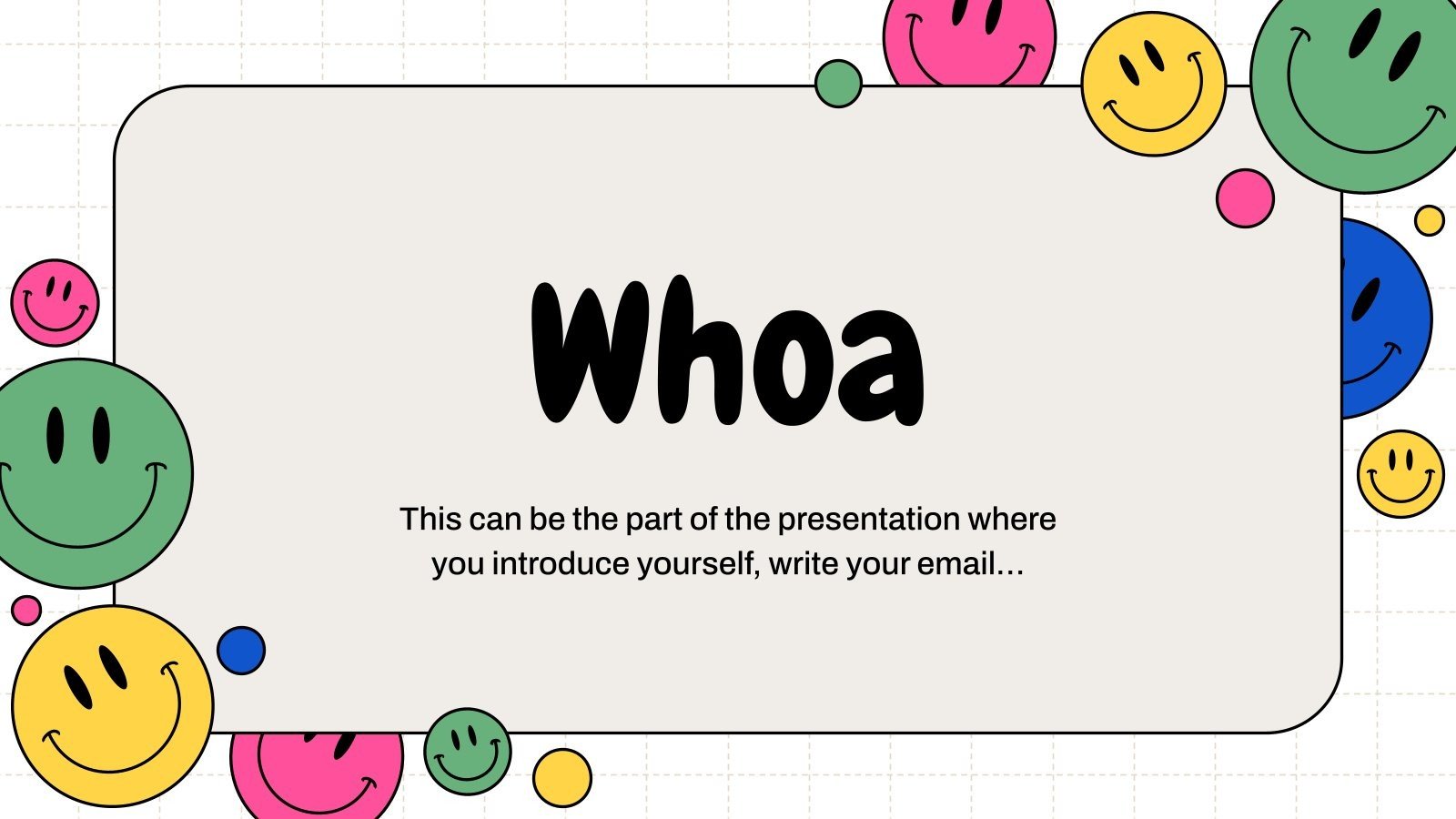 Smiley Face Theme for Education Presentation