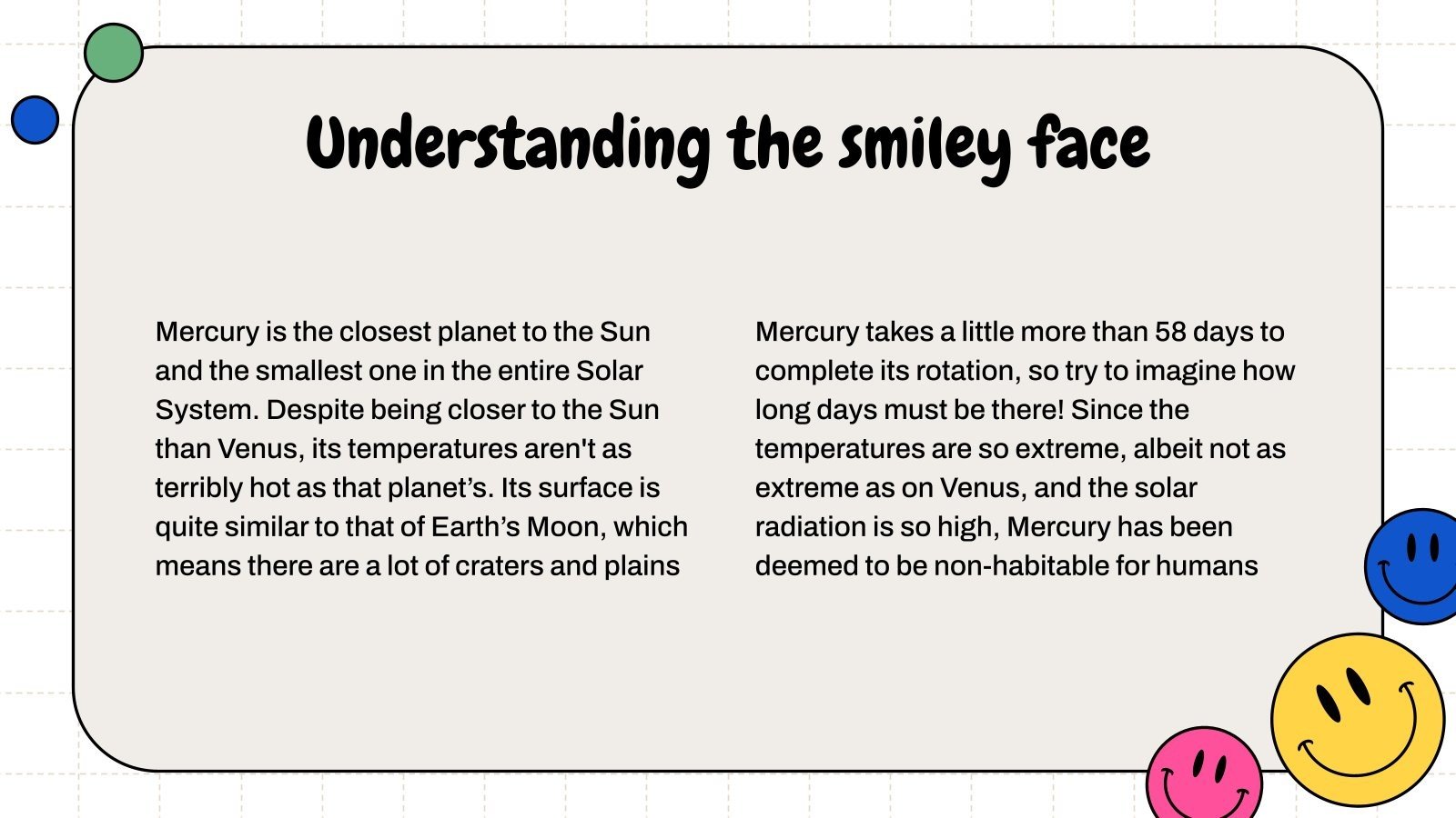 Smiley Face Theme for Education Presentation