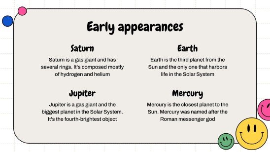 Smiley Face Theme for Education Presentation