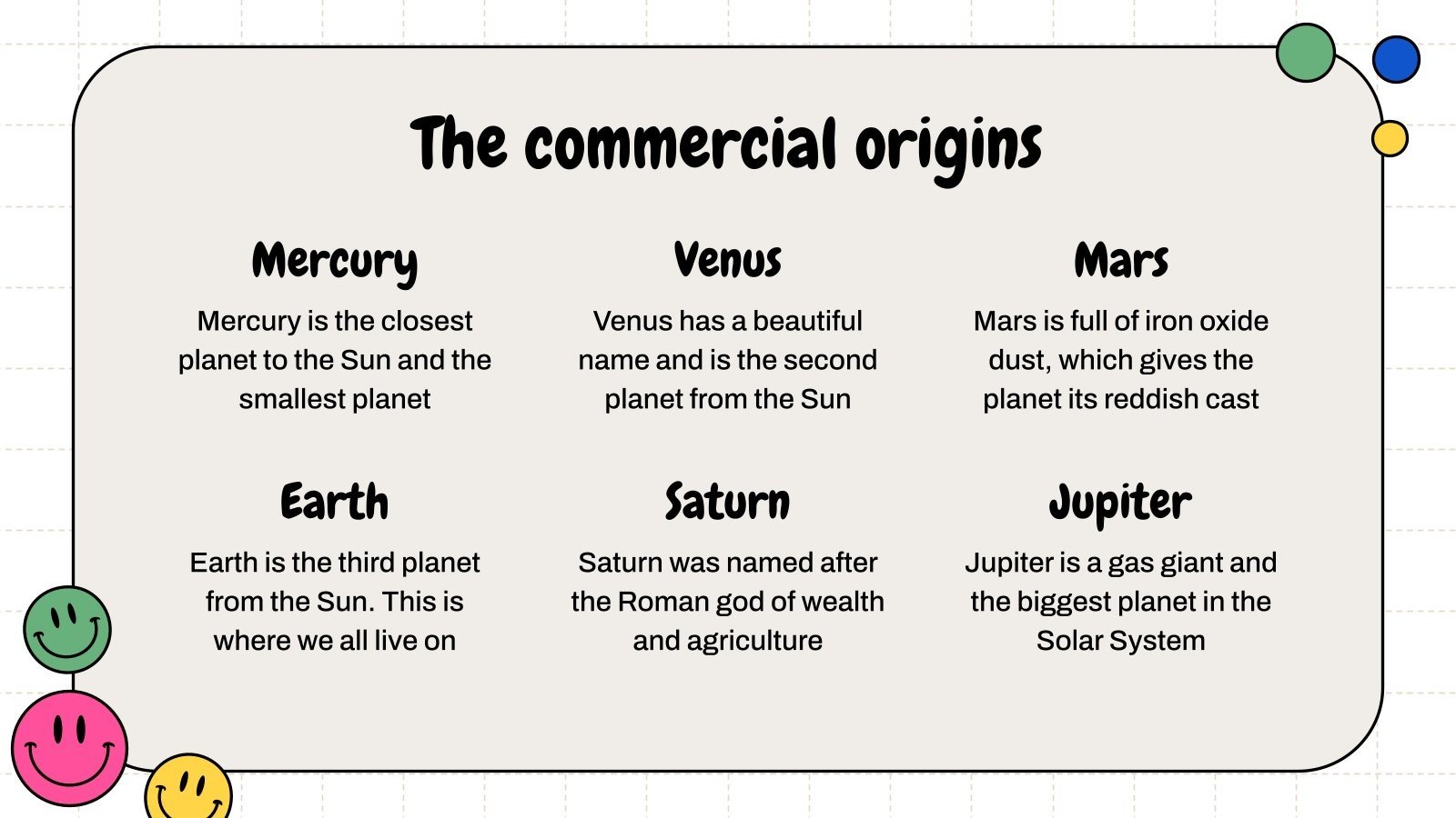 Smiley Face Theme for Education Presentation