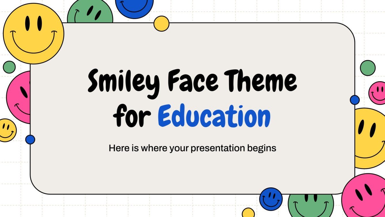 Modelos grátis de smileys para o Google Slides e PowerPoint
