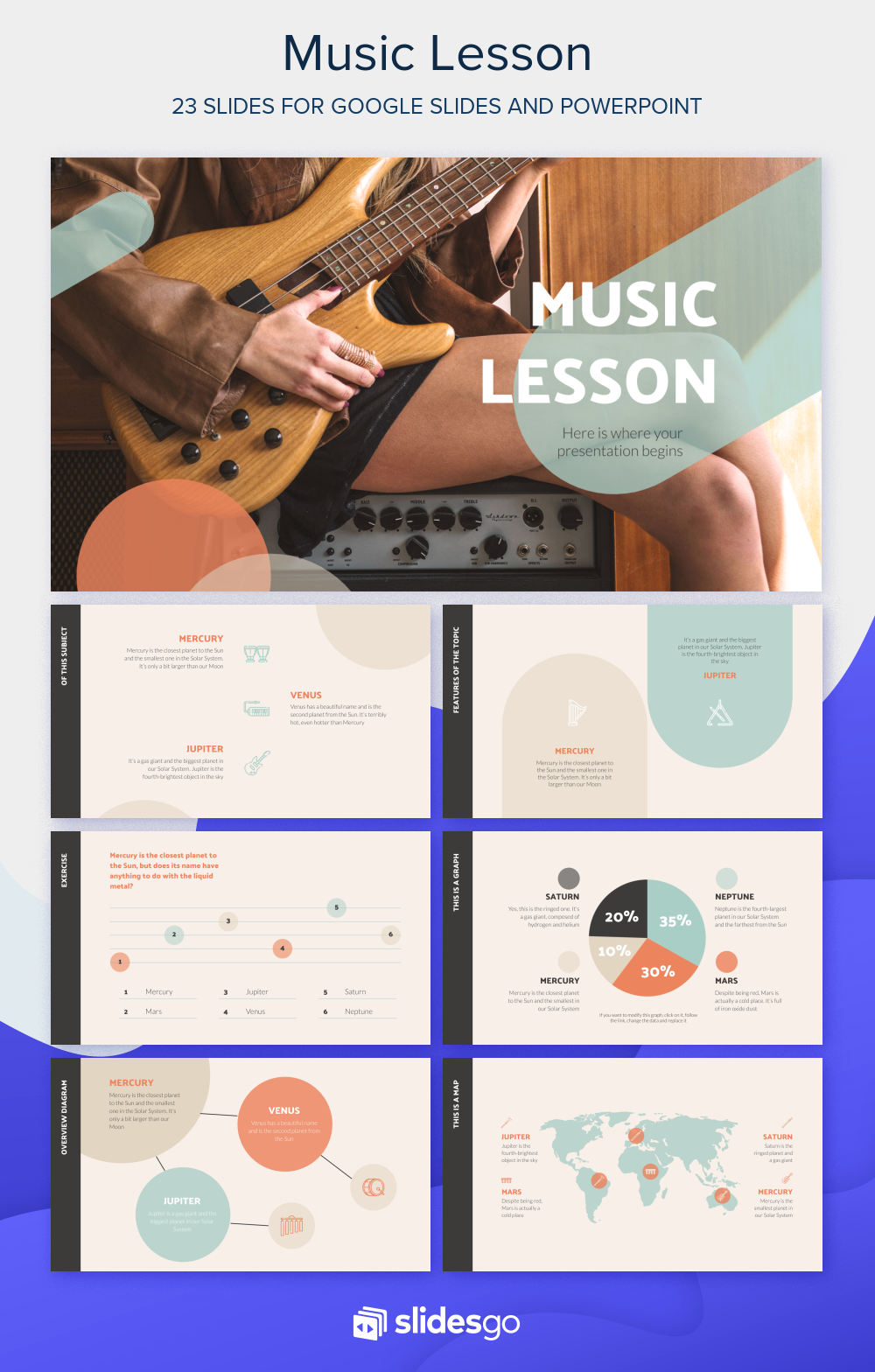 Page 3 | Music Lesson Google Slides Theme and PowerPoint Template