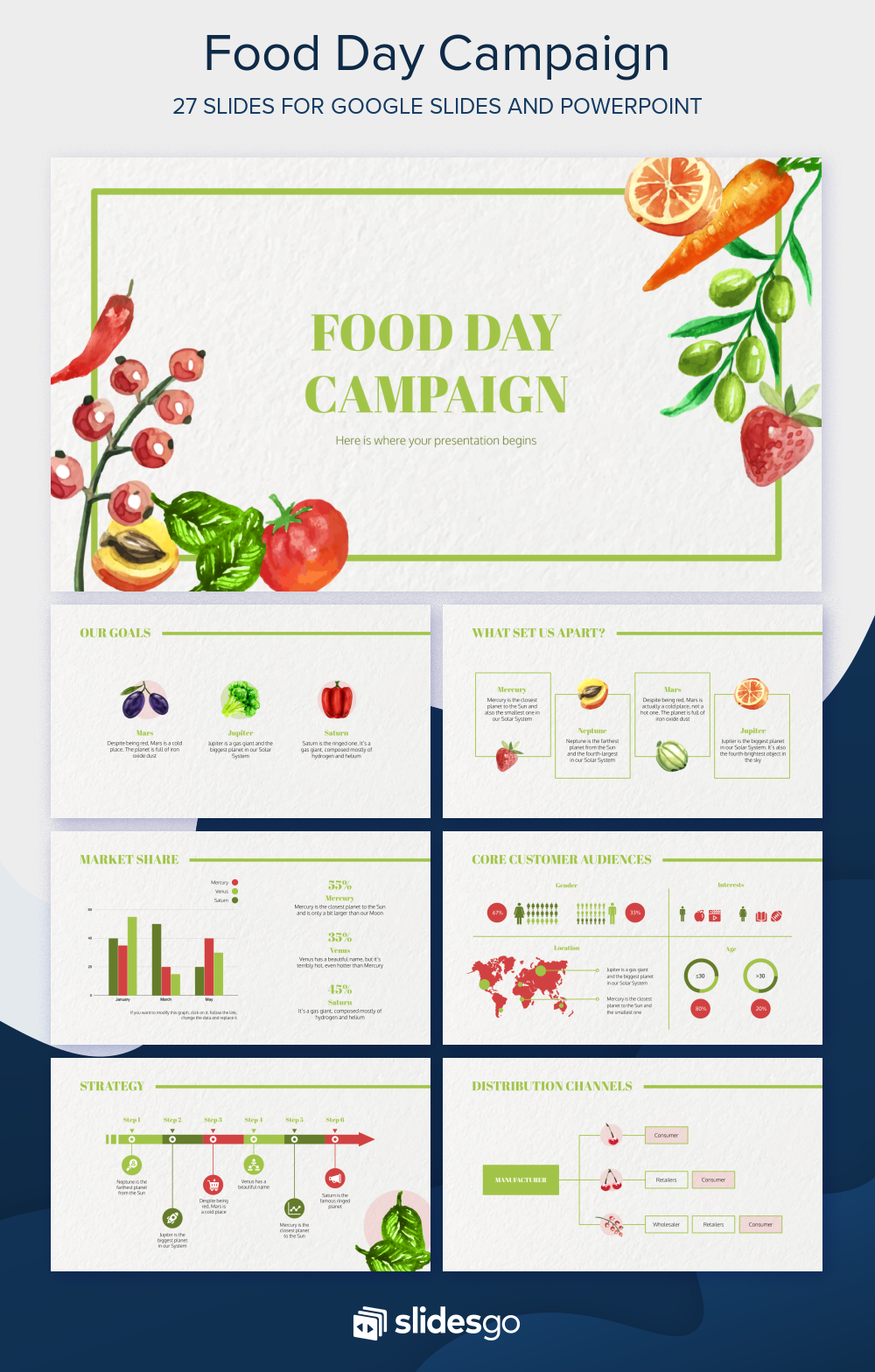Food Day Campaign Google Slides and PowerPoint Template