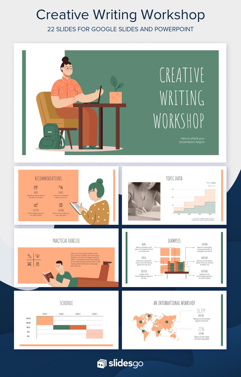 Creative Writing Workshop Google Slides And PPT Template